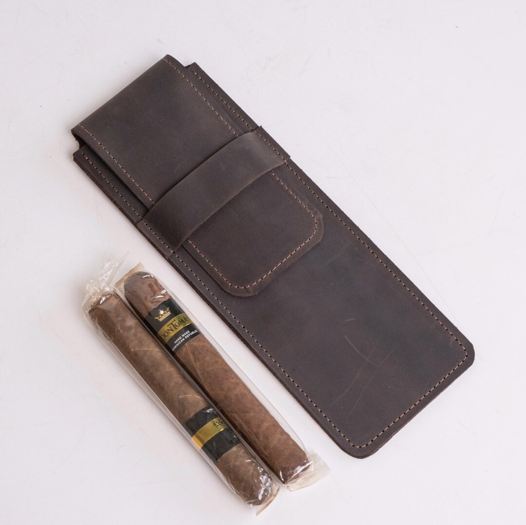 Leather Cigar Holder, Leather Cigar Case, Leather Cigar Pouch, Cigar ...