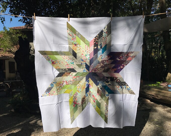 Gorgeous Star Quilt Top, Star Patchwork, 50 X 50 Inches // Ready to ...