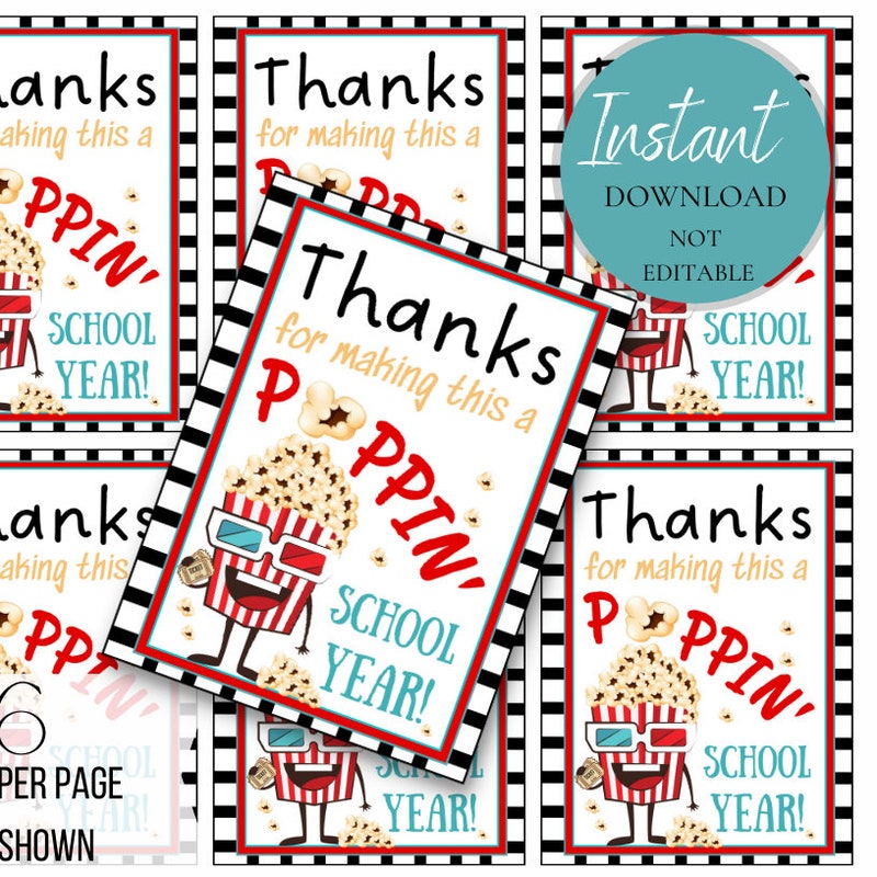 Popcorn Tags - Etsy
