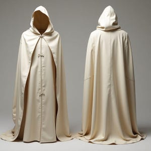 Handcrafted Hooded Leather Cloak - Vintage Medieval Leather Cape - Full ...