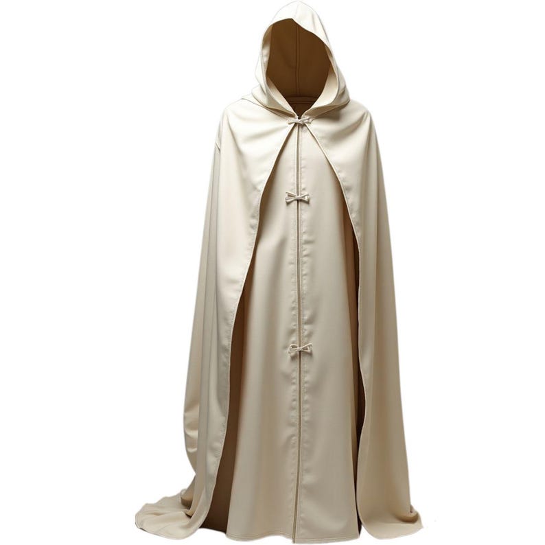 Handcrafted Hooded Leather Cloak - Vintage Medieval Leather Cape - Full ...