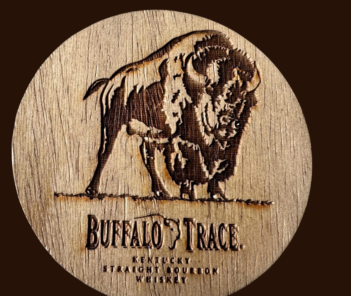 Kentucky Bourbon Wood Coasters | Father's Day | Rustic Bourbon Coasters ...