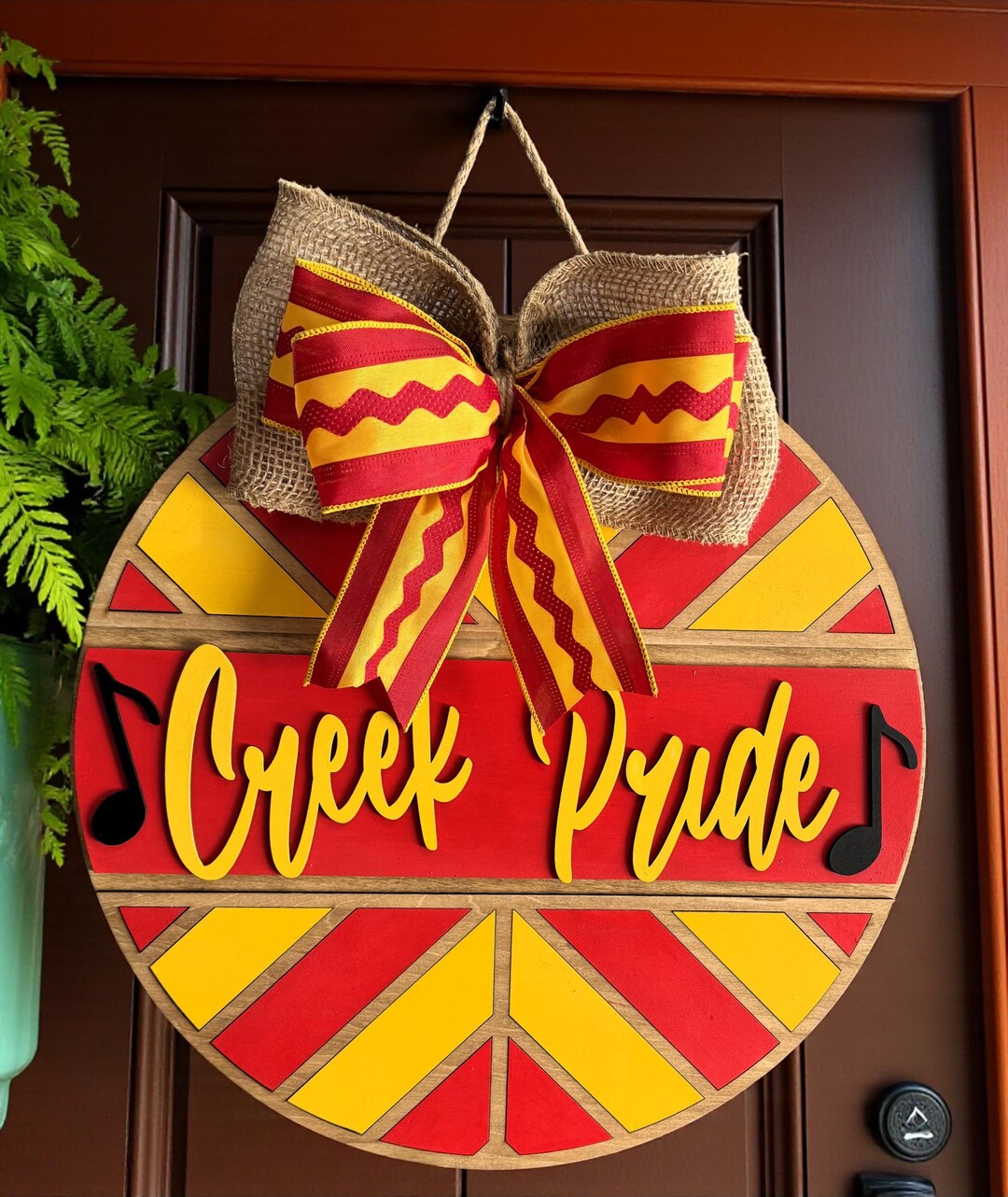 Custom Wood School Door Hanger and Porch Sign | High School Porch ...