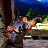 West Virginia Rustic Wooden Free Standing Decor - Etsy