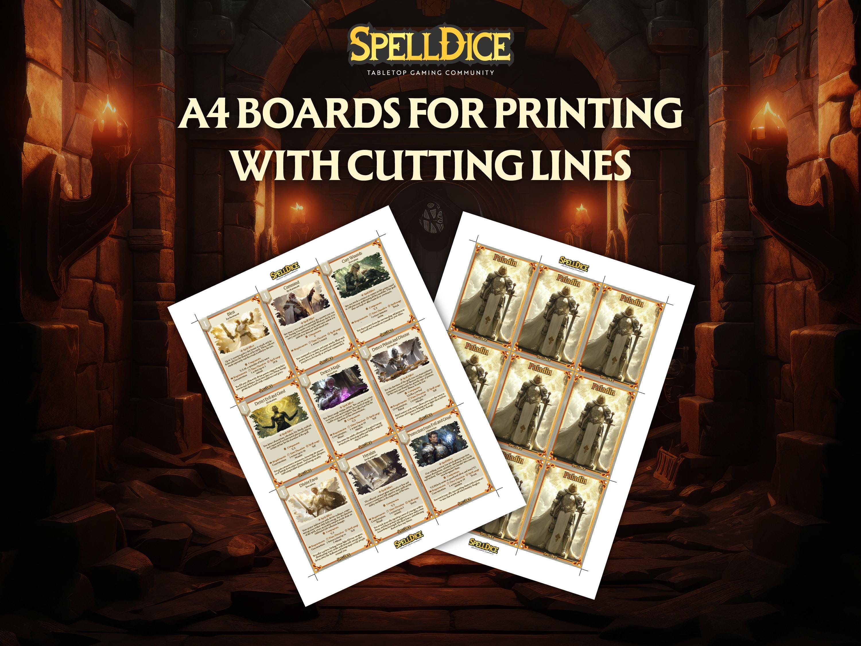 Dnd Printable SPELL CARDS| Uniquely Illustrated Bundle| Dnd SRD 5.1 | Dungeons and Dragons 5e ...
