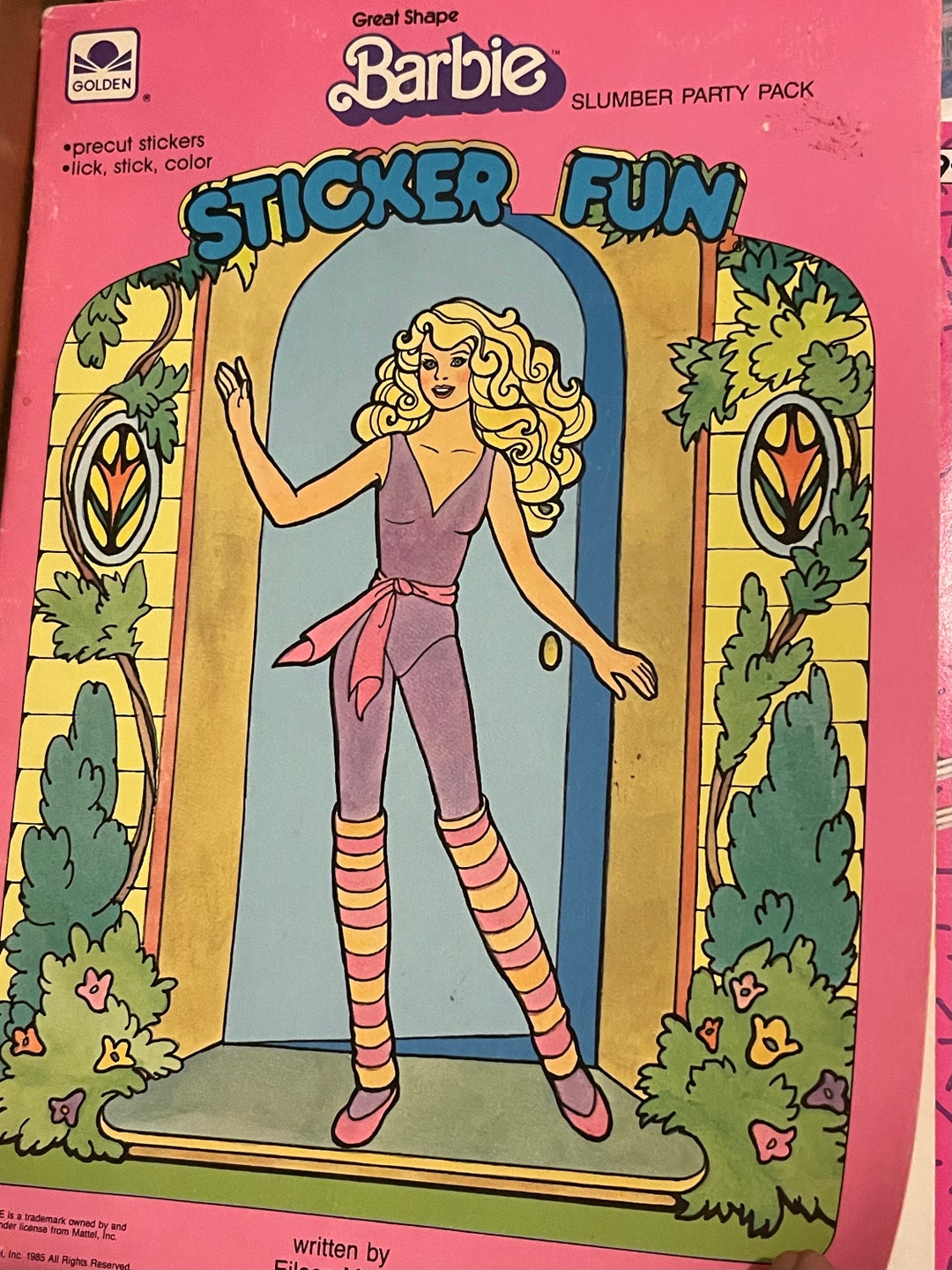 Barbie Summer Party Pack Sticker Book 1985 - Etsy