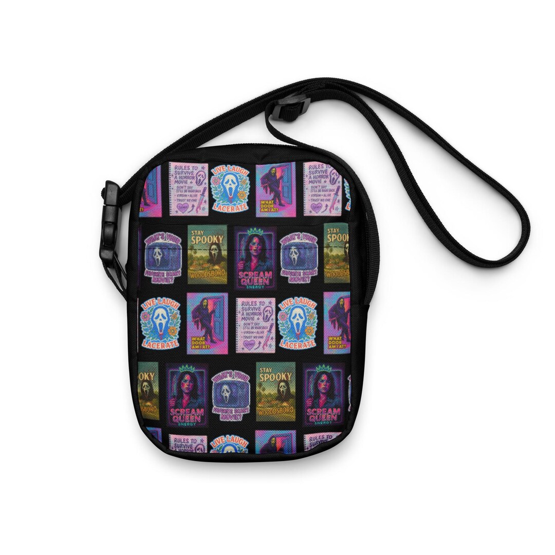 Scream Horror Crossbody Bag – Ghostface All Over Print Utility Pouch ...