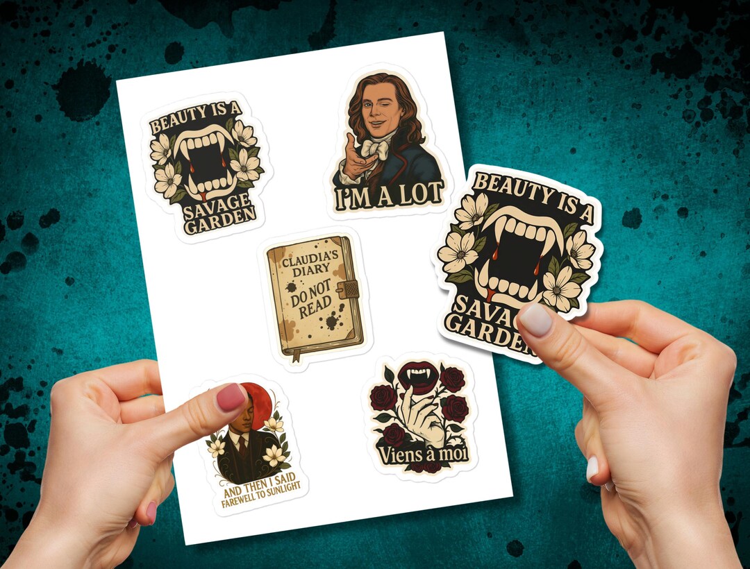 Interview With the Vampire Sticker Sheet. Lestat, Louis, Claudia ...