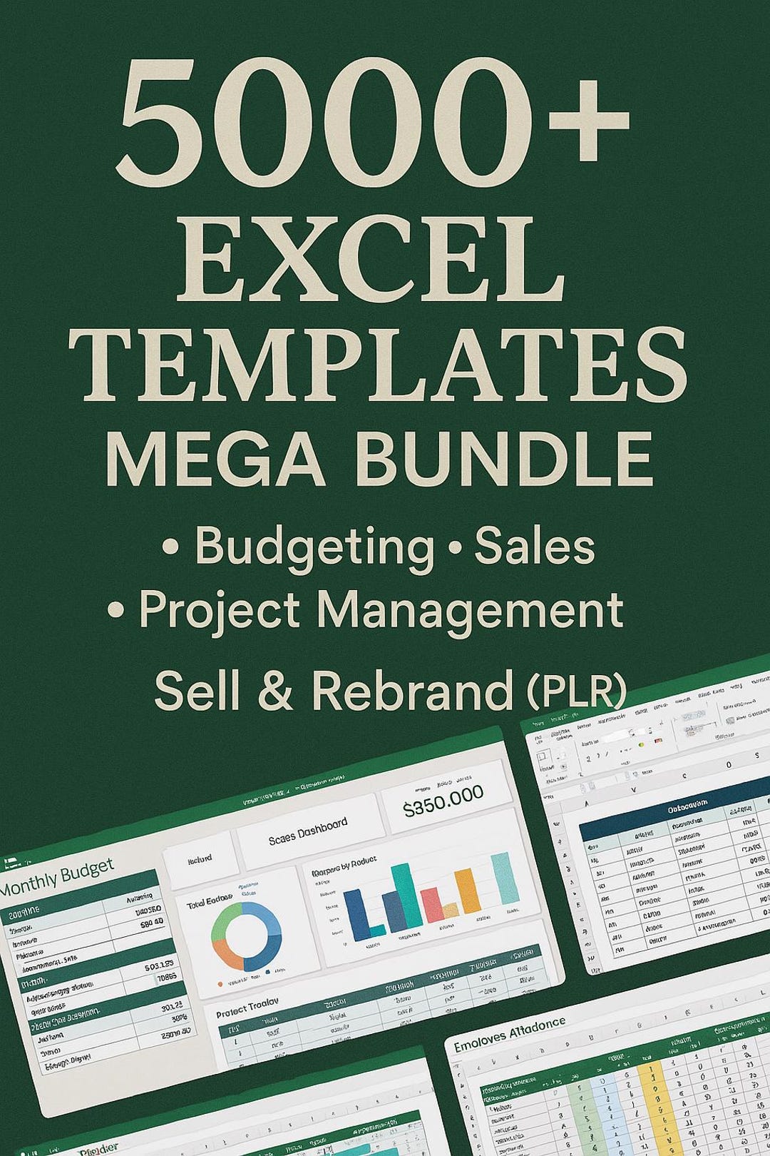 5000+ Excel Templates MEGA Bundle | Budgeting, Sales, Project ...