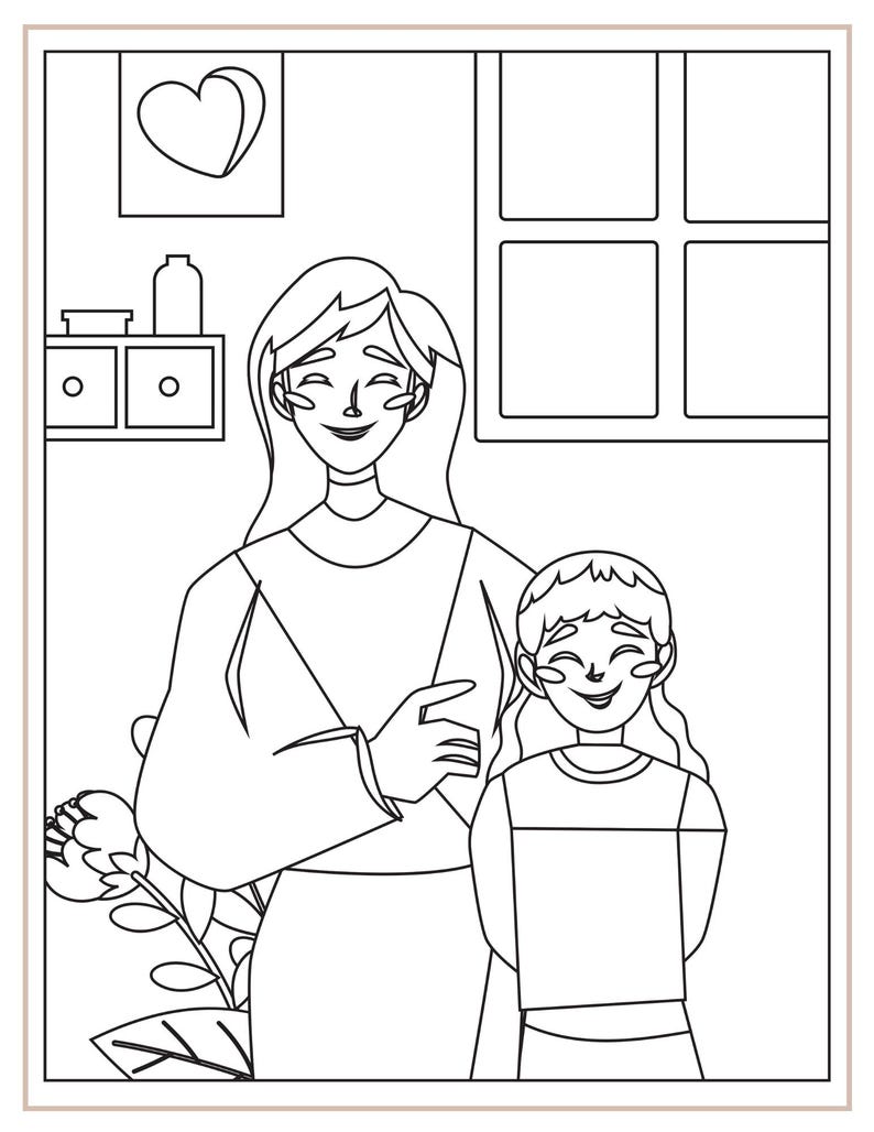 Mother's Day Colouring Book – Printable PDF | Fun & Educational A4 ...
