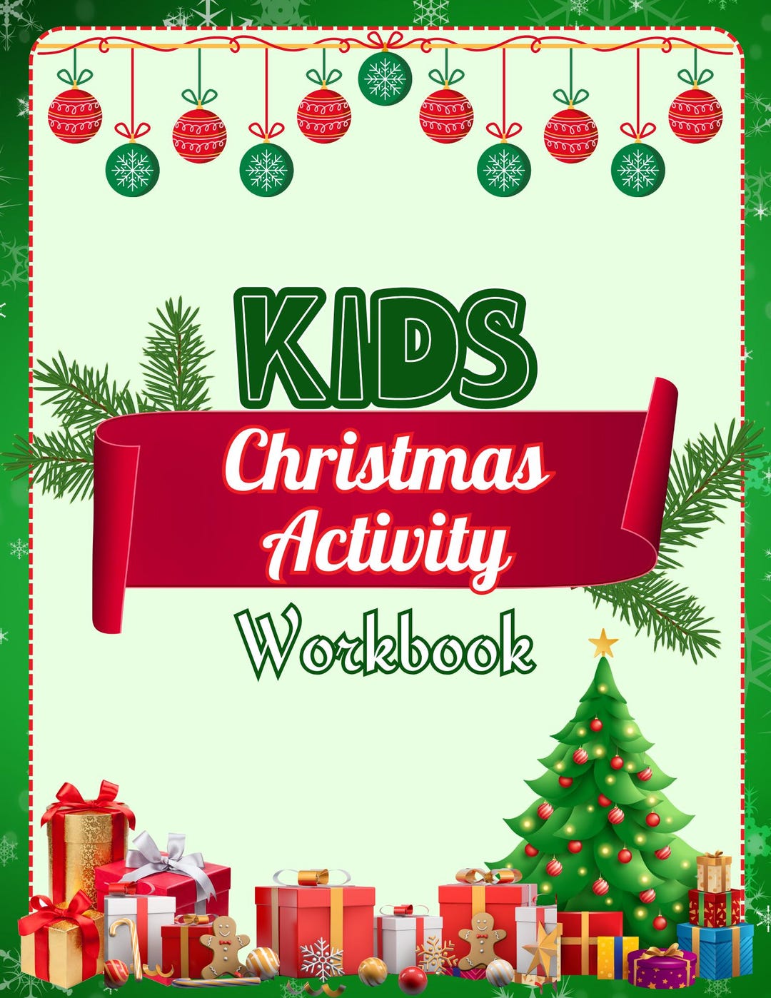 Kids Christmas Activity Workbook – 31-page Printable Festive Learning ...