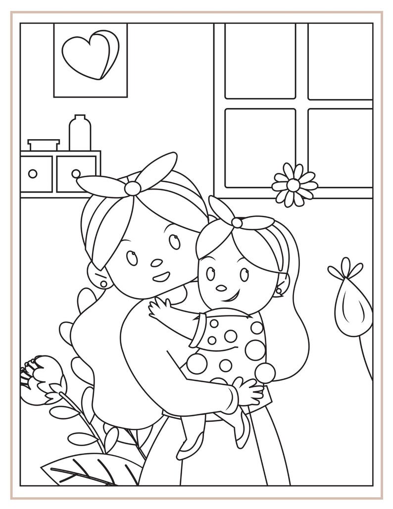 Mother's Day Colouring Book – Printable PDF | Fun & Educational A4 ...