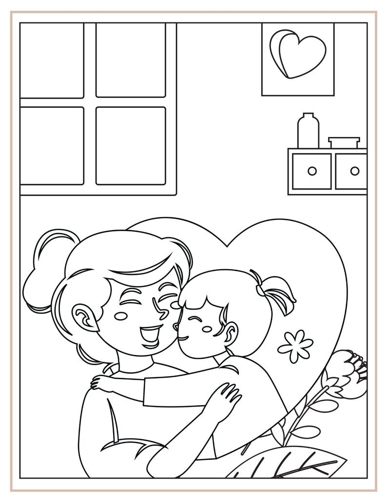 Mother's Day Colouring Book – Printable PDF | Fun & Educational A4 ...