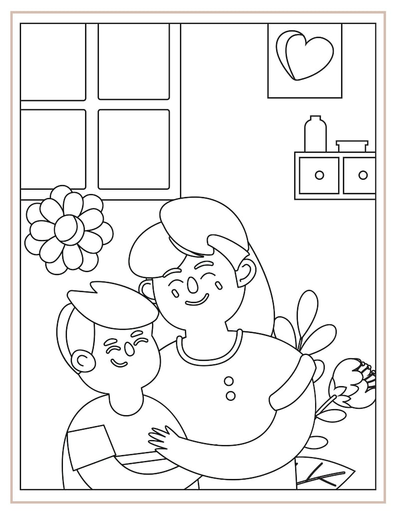 Mother's Day Colouring Book – Printable PDF | Fun & Educational A4 ...