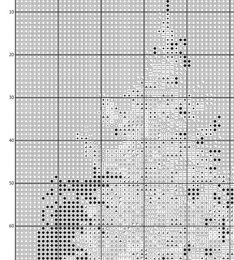 Polar Bear in Winter Cross Stitch Pattern, Winter Embroidery, Snowy ...