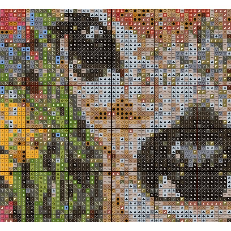 Fawn and Flowers Cross Stitch Pattern PDF Download Printable Fawn Cross ...