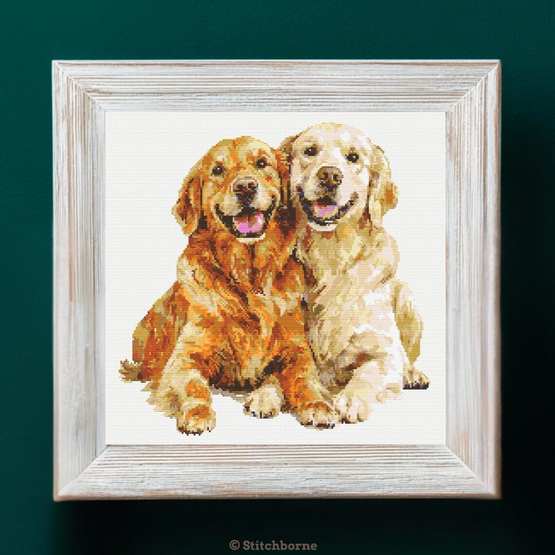 Golden Retriever Friends Cross Stitch Pattern PDF Download Printable ...