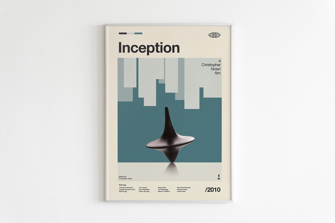 Inception Poster | Inception Movie Print | Vintage Poster | Minimalist ...
