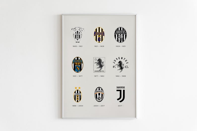 Juventus Logo Poster | Juventus Poster | Juventus Logo Print ...