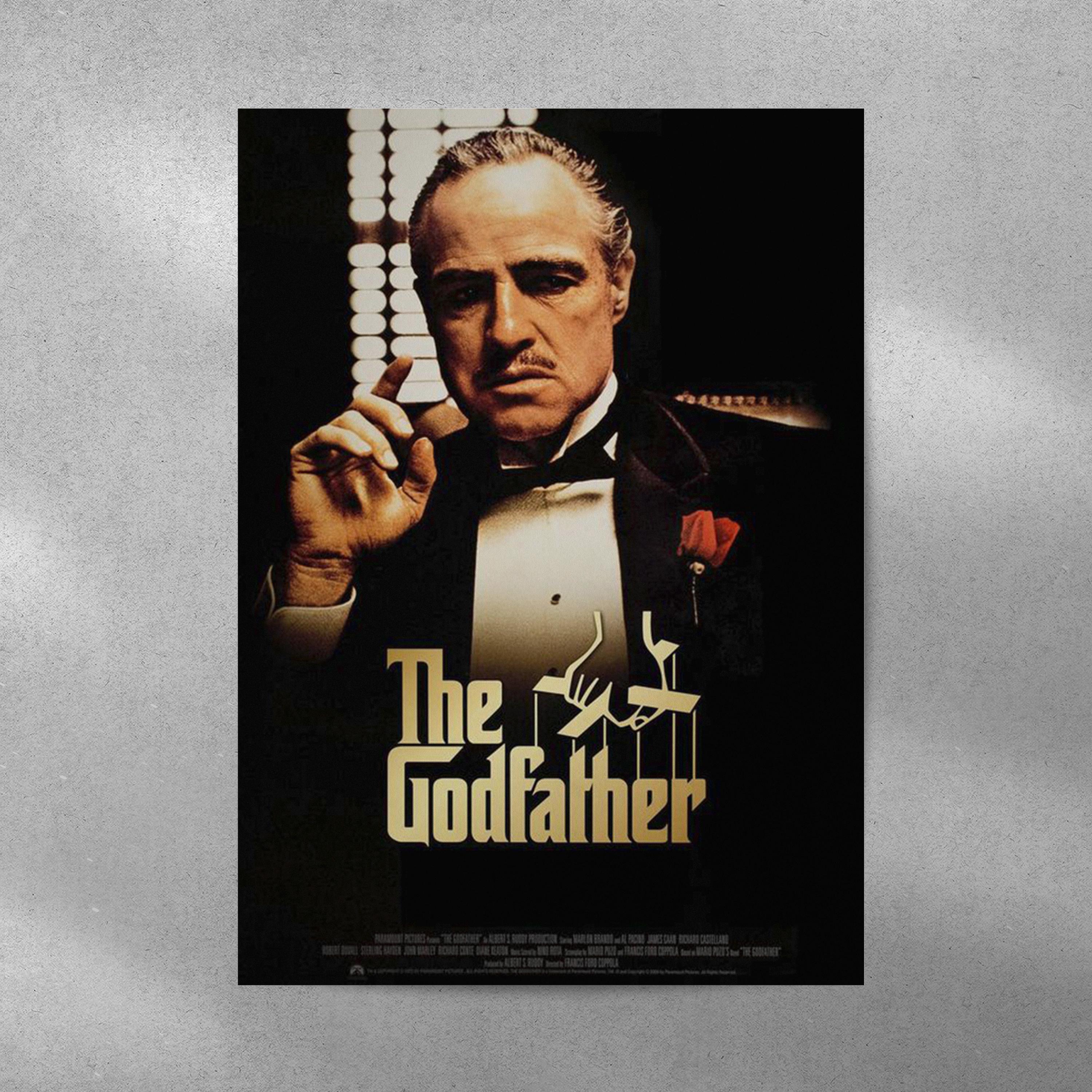 Godfather Poster | Godfather Movie Print | Vintage Poster | Minimalist ...
