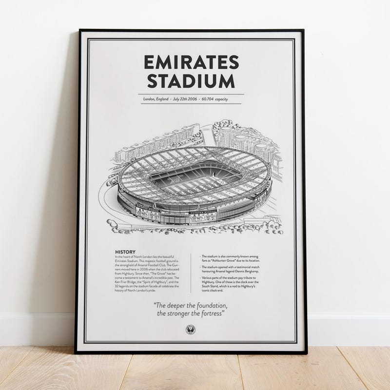 Emirates Stadium - Etsy