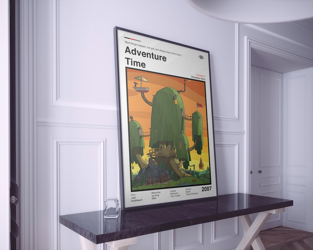 Adventure Time Poster | Adventure Time Print | Vintage Poster ...