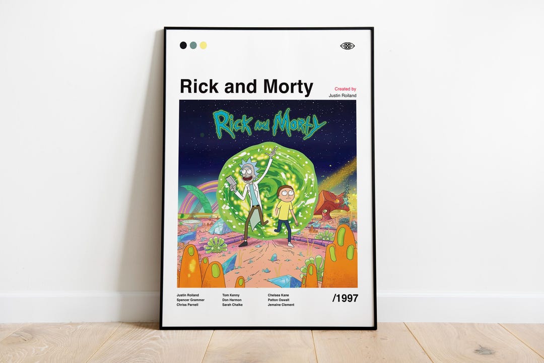 Rick and Morty Poster | Rick and Morty Print | Vintage Poster ...