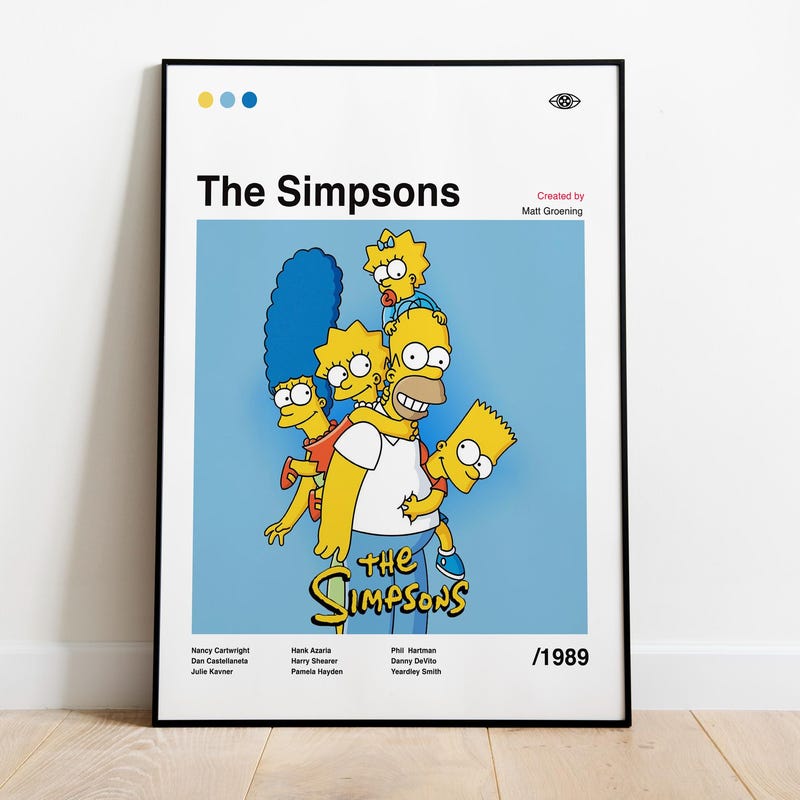 Simpsons Poster - Etsy UK