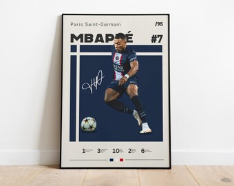 Kylian Mbappe - 4K Poster - Etsy Canada