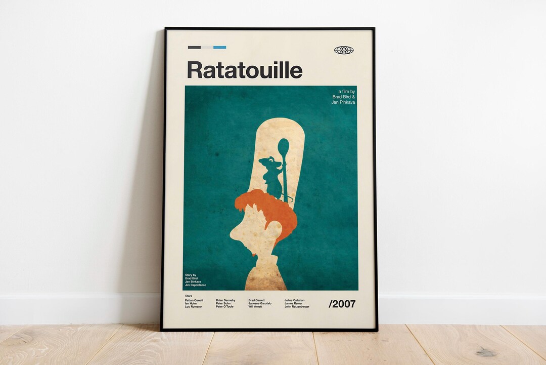 Ratatouille Poster | Ratatouille Print | Movie Poster | Minimalist ...