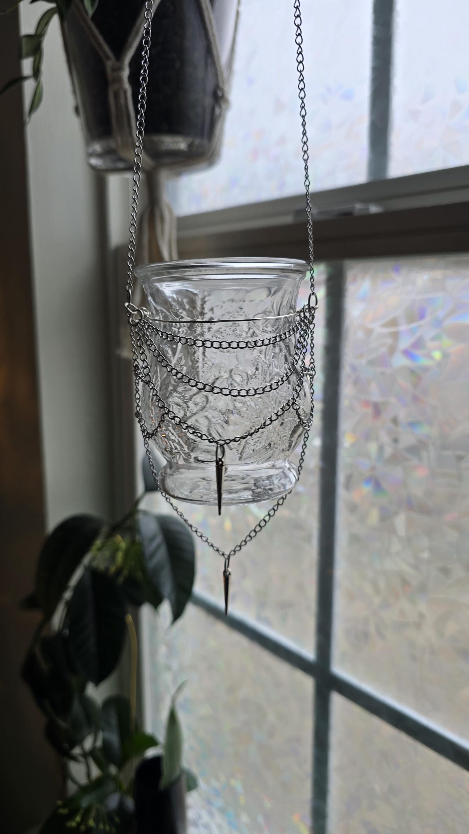 Chain Hanging Plant Jar - Etsy