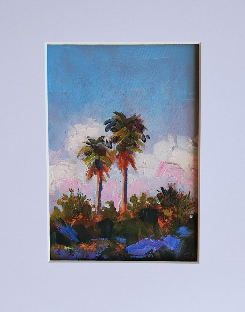 Original Plein Air Oil Painting Tropical Florida Palm Trees - Etsy Original Plein Air Oil Painting Tropical Florida Palm Trees - Etsy