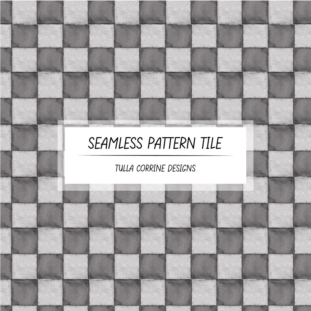 Checkerboard Seamless Repeat Pattern Black Fabric Print Repeating Pattern File Commercial Use ...