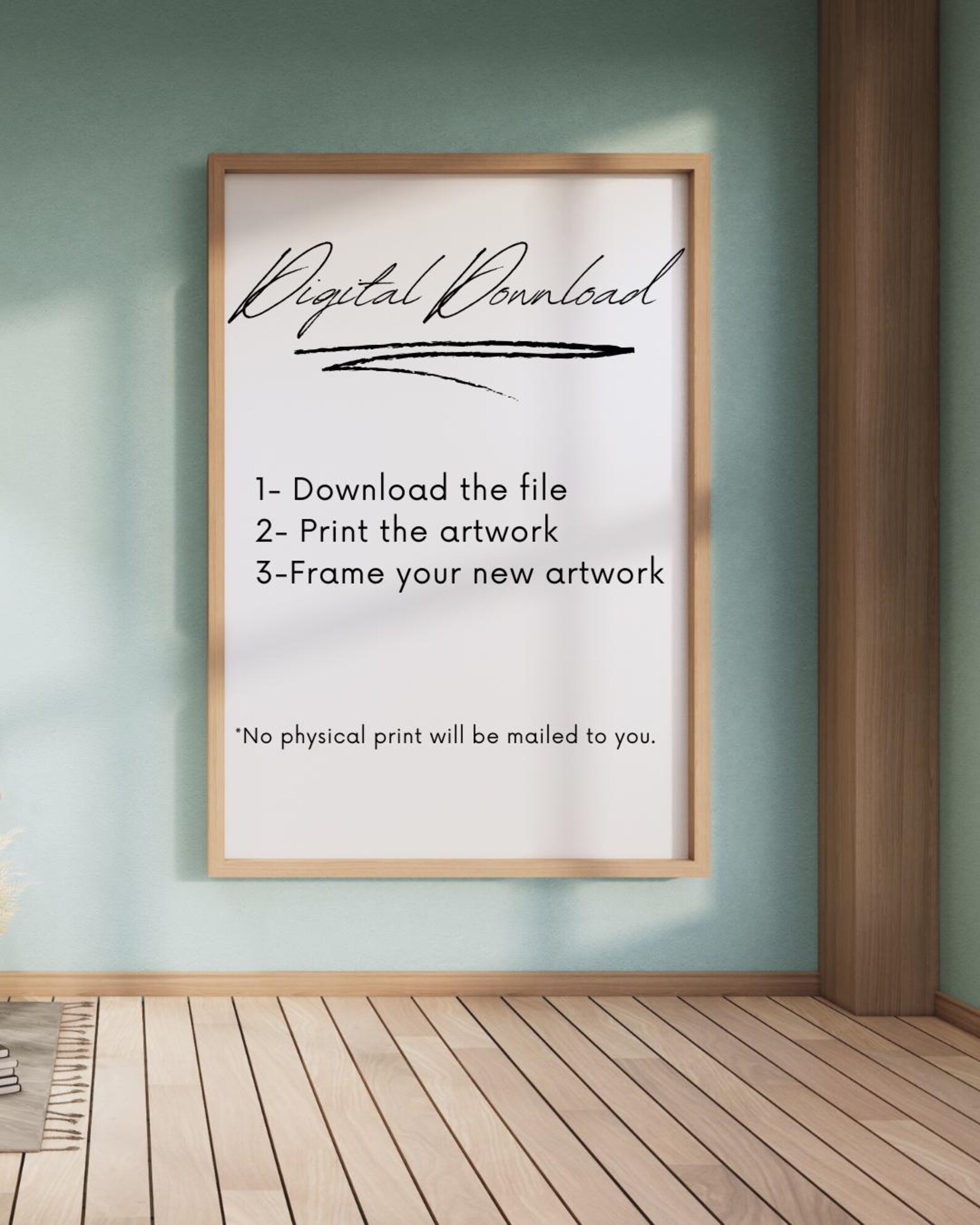 Misty Evergreen Forest Path Printable Wall Art | Nature-inspired ...