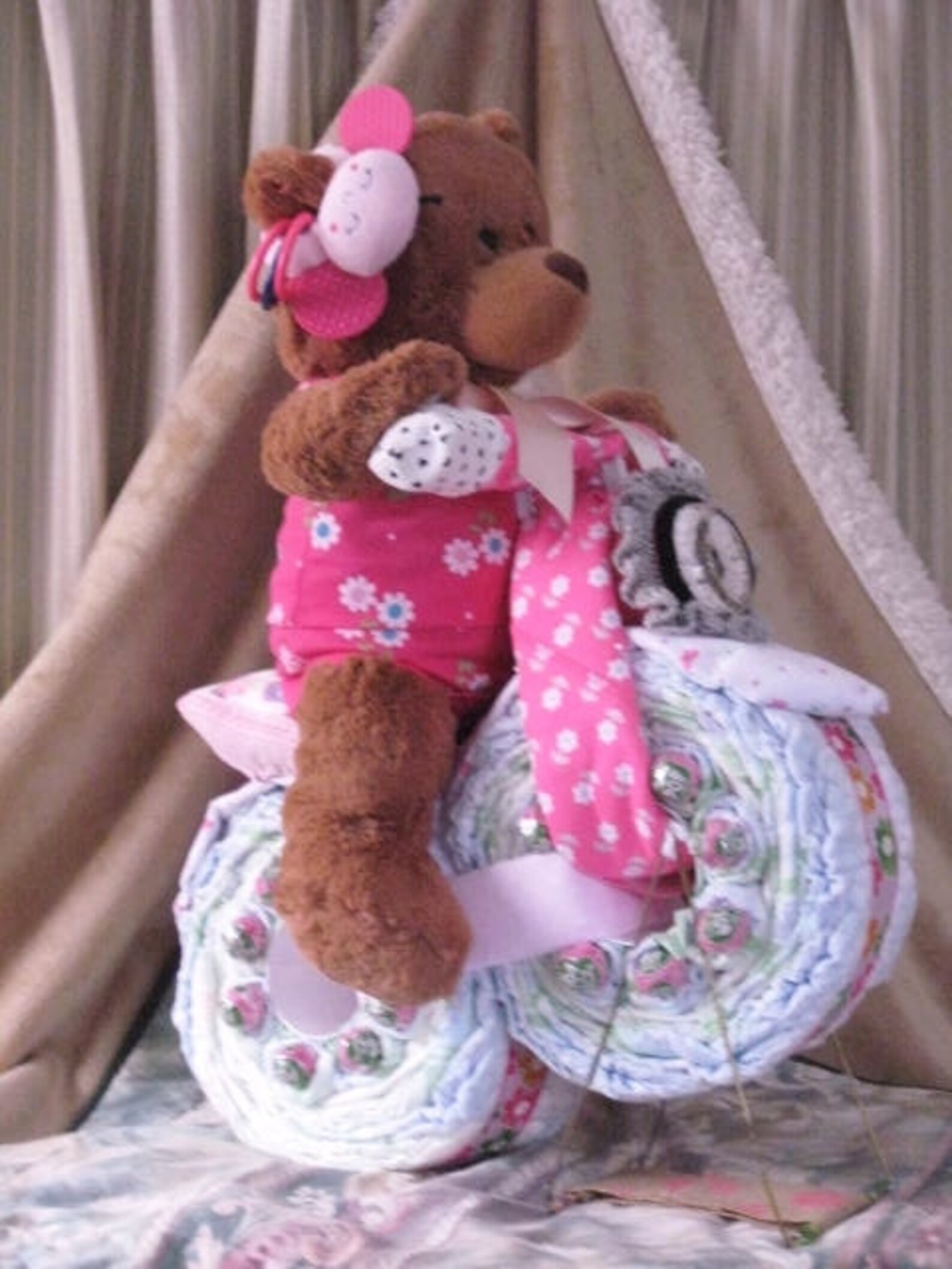 DIAPER BIKE INSTRUCTIONS (bear Performing Wheelie) - Etsy