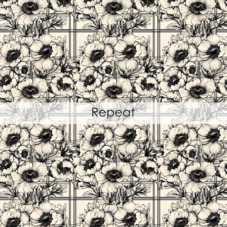 William Morris Style Seamless Pattern File Repeat Print for Fabric ...