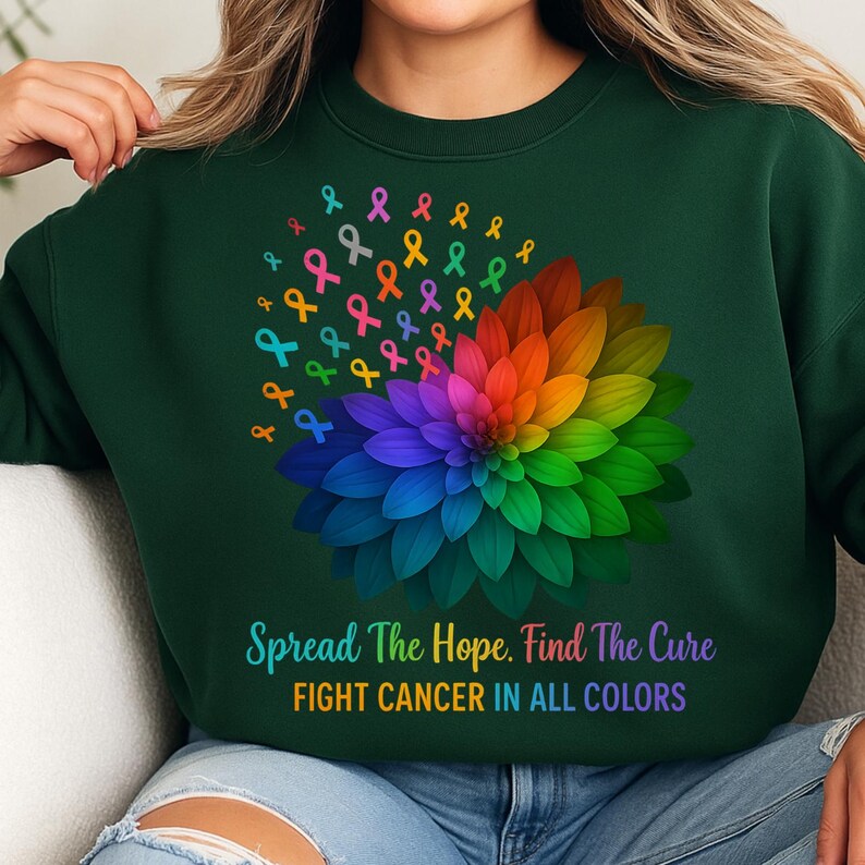 Spread the Hope Find the Cure PNG | Cancer Awareness Ribbon Design ...