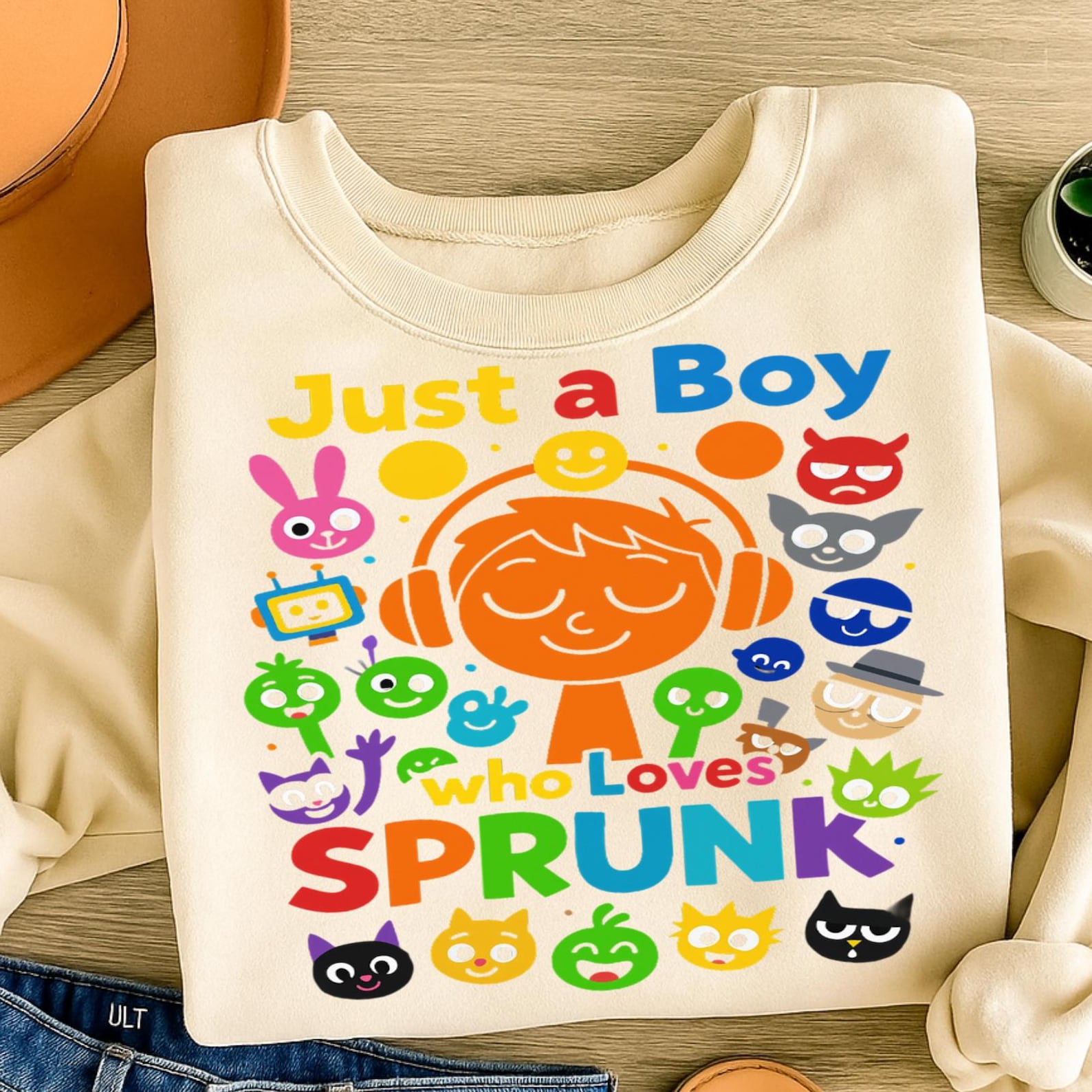 Sprunki Boys Oren Just a Boy Who Loves Sprunki Png Download - Etsy