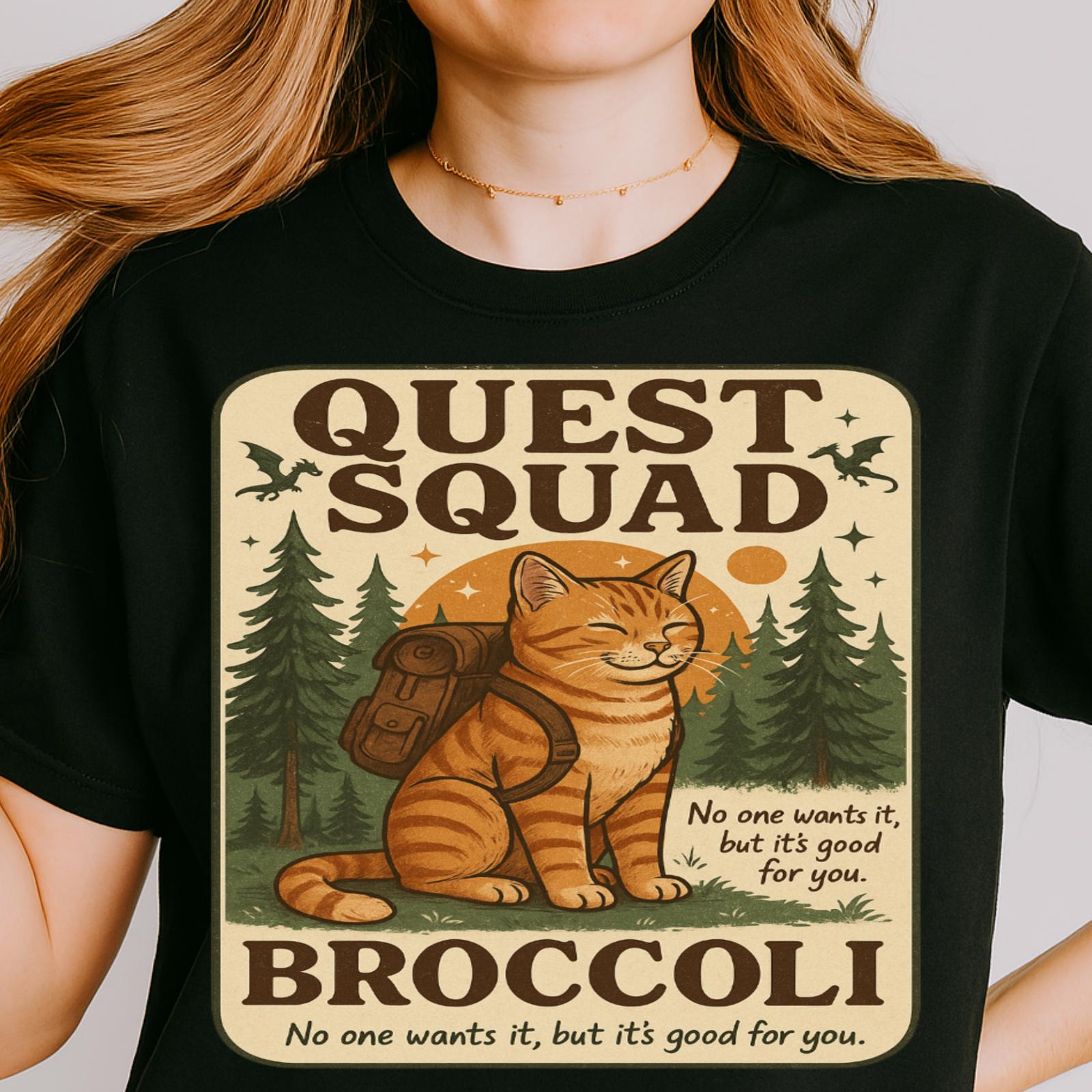 Quest Squad Broccoli PNG Digital Download, Fourth Wing PNG, Broccoli ...