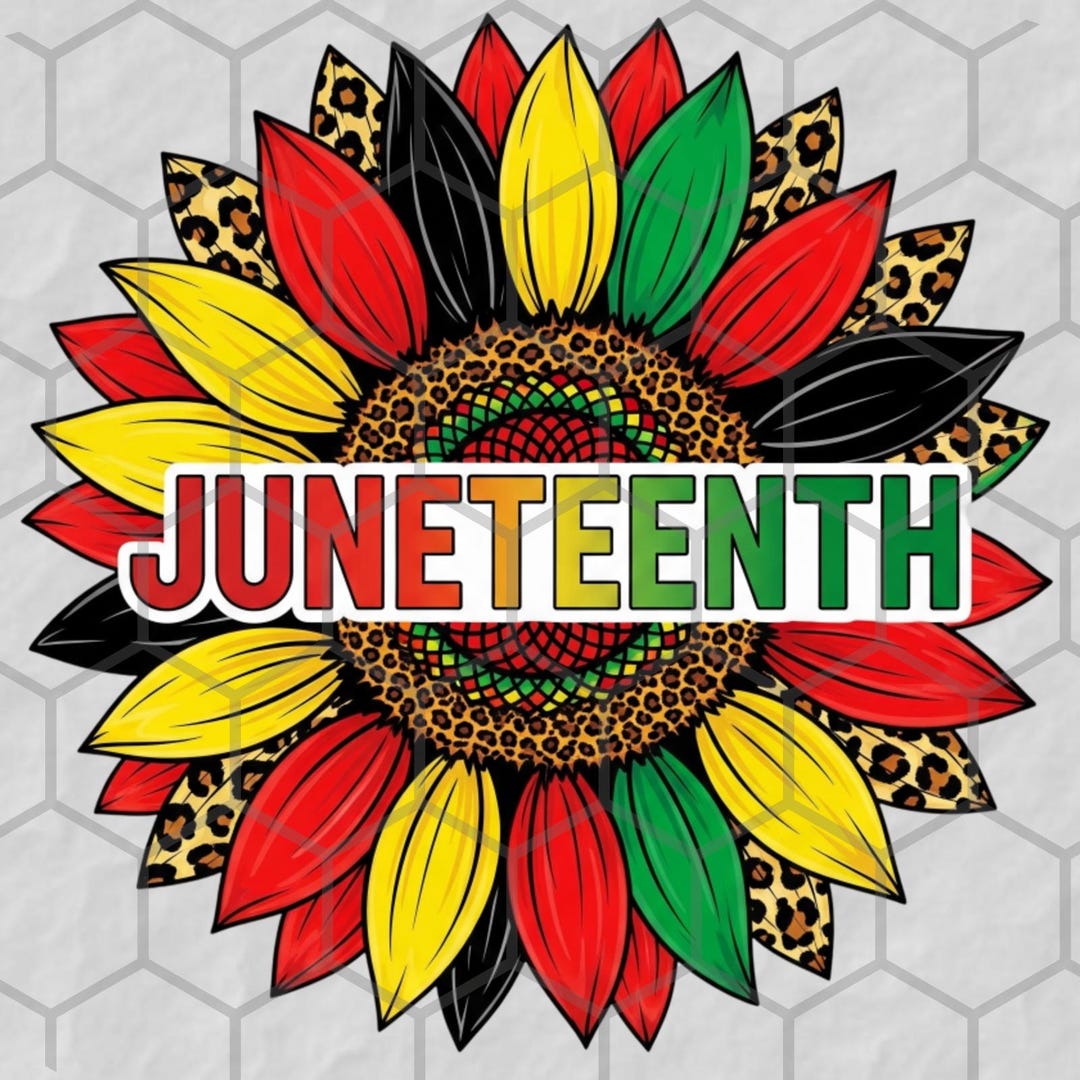 Juneteenth Sunflower Png Sublimation Design, Juneteenth Celebrating ...