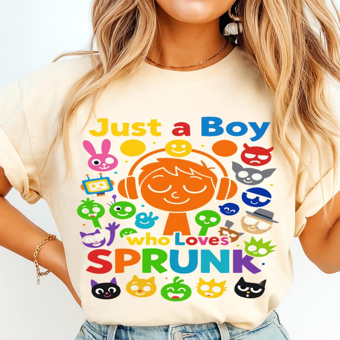 Sprunki Boys Oren Just a Boy Who Loves Sprunki Png Download - Etsy