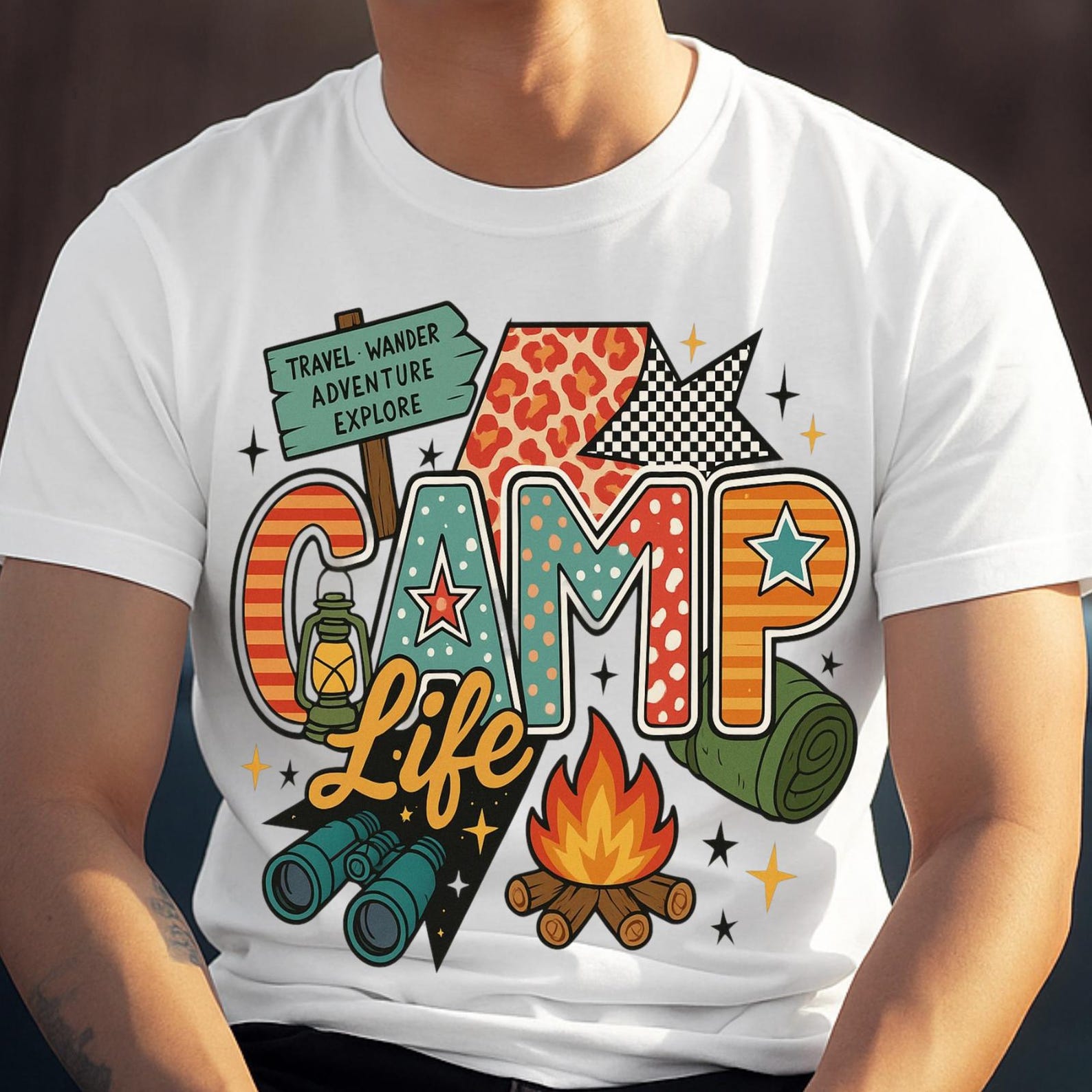 Preppy Camp Life PNG, Camping Mode PNG Download | Retro Summer Camp ...