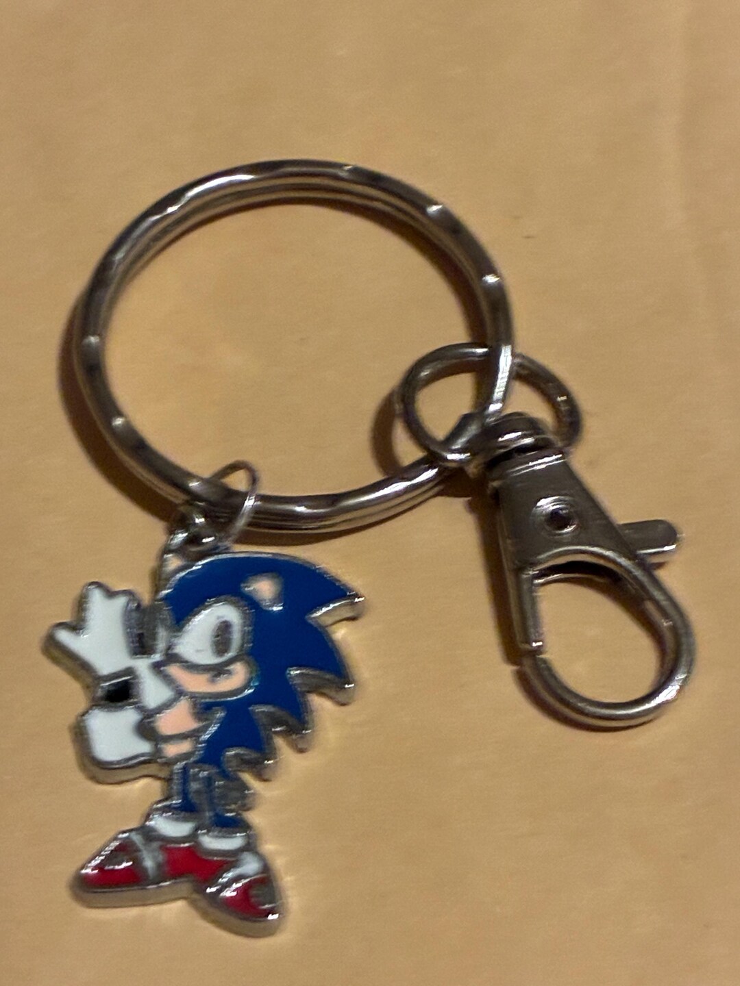 Sonic Hedgehog Stainless Steel Keyring Keychains Novelty Gifts - Etsy