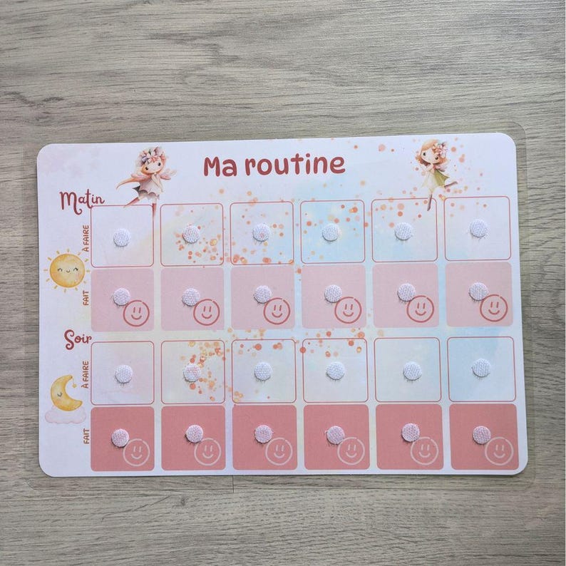 Tableau Routine Enfant Matin & Soir – Autonomie Quotidienne ...