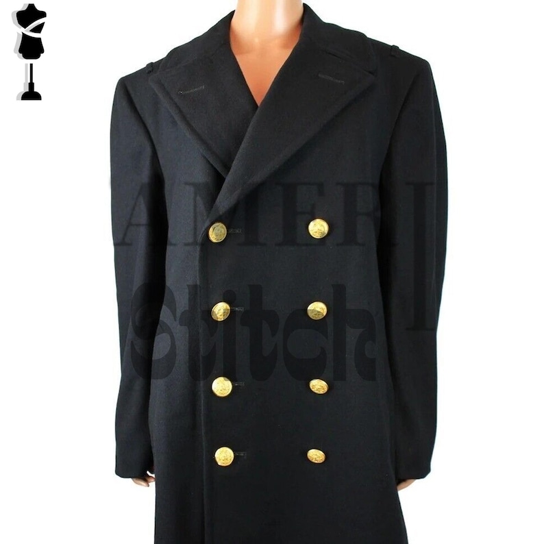 US Navy Wool Overcoat: WW2 Reproduction Military Jacket - Etsy