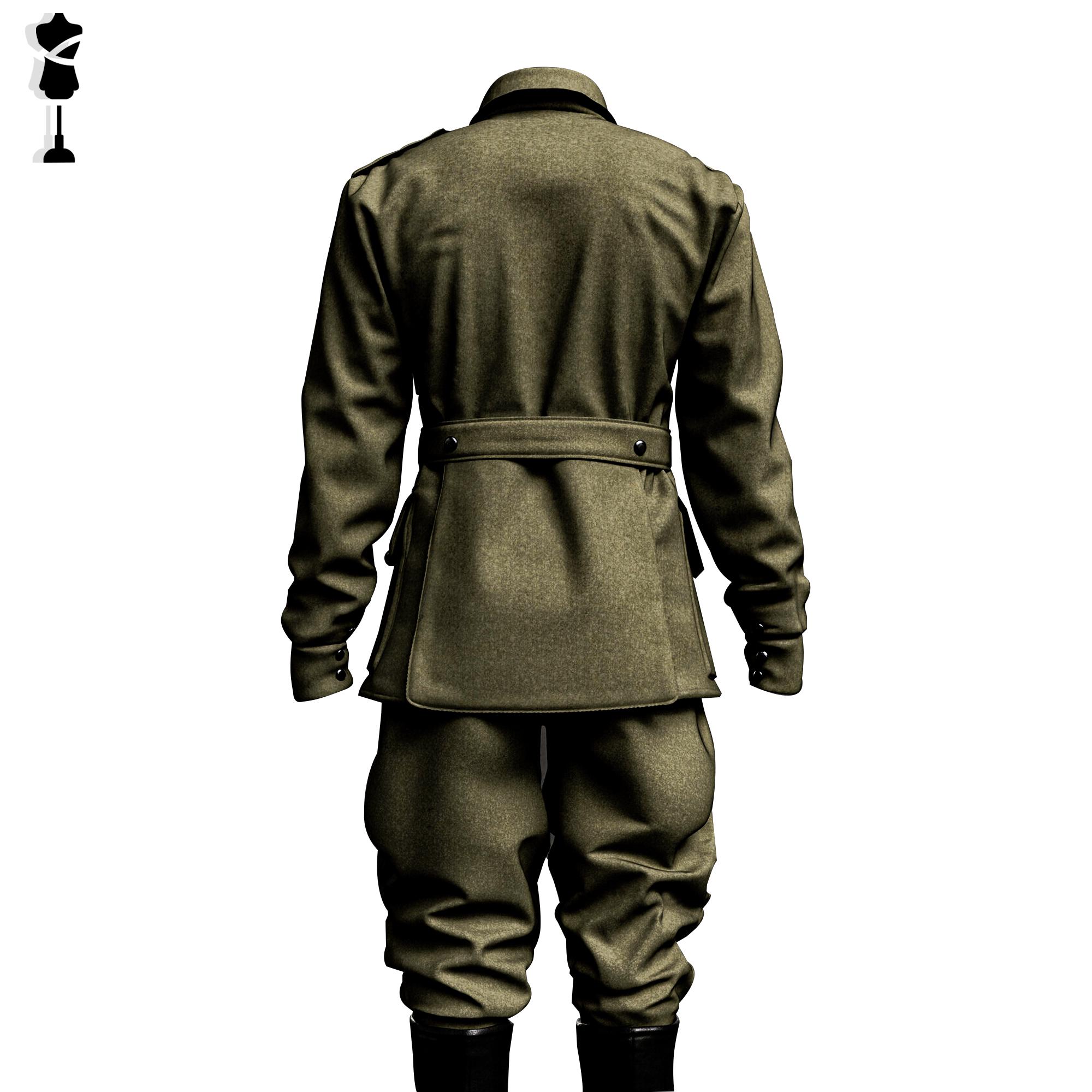 1944 US Army Wool Jacket: Olive Green Military Uniform - Etsy
