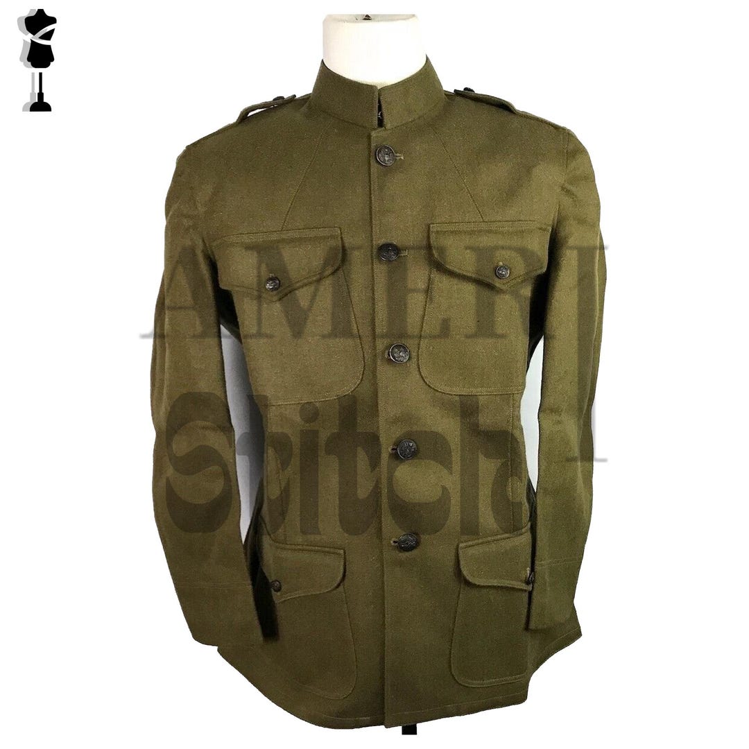 WW1 US Army Wool Jacket - 1917 Military Tunic - Etsy UK