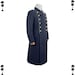 Navy Blue Wool Military Frock Coat: US Army General Greatcoat - Etsy