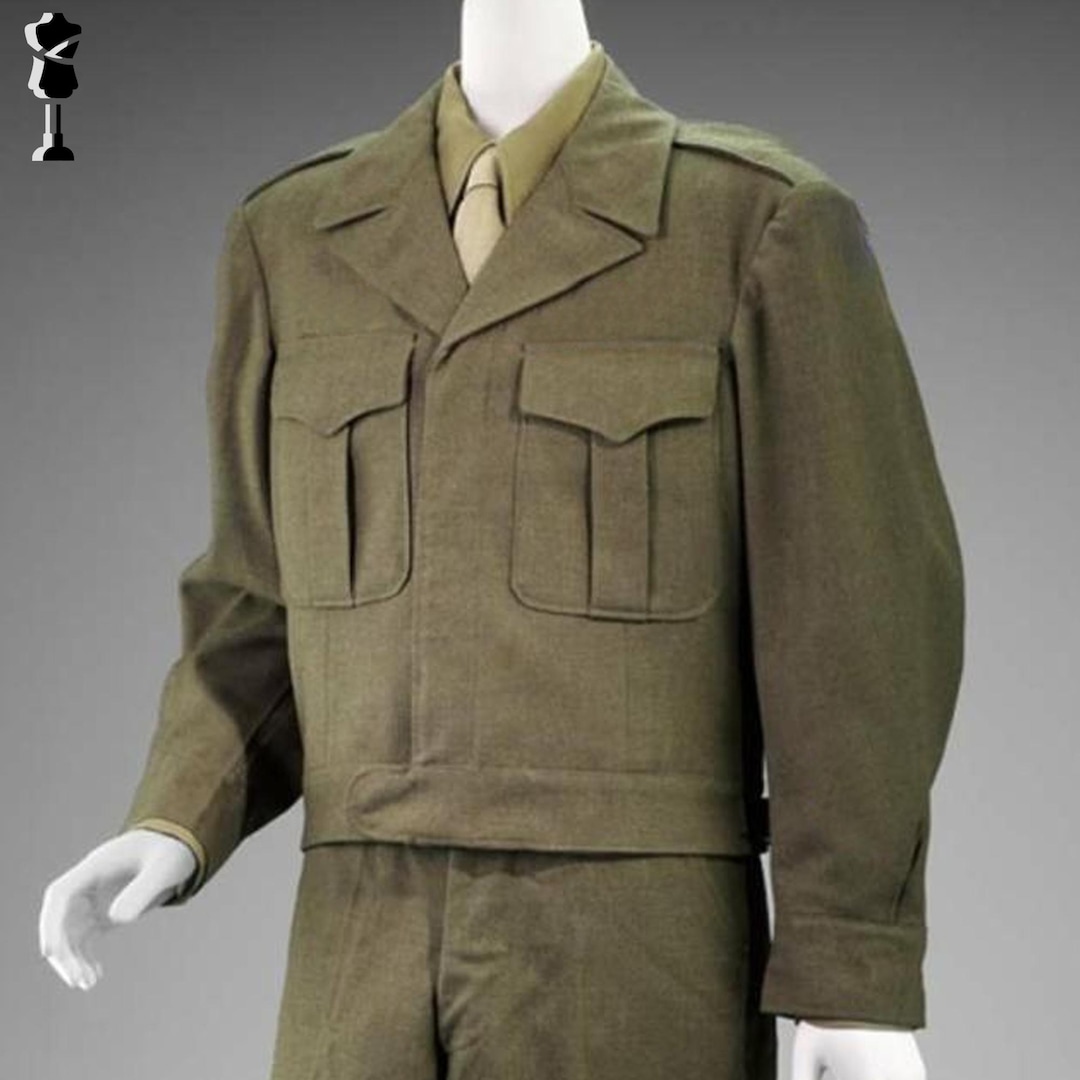 WWII US Army Wool Uniform Jacket - Olive Green, Tailored Fit - Etsy