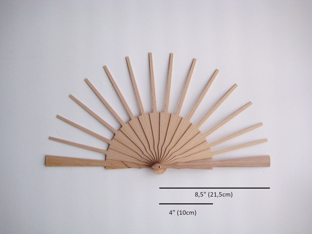 CLEARANCE SALE Beech Tree Wood Hand Fan Sticks 4x8,5 - Etsy